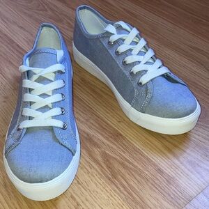 LOFT | Shoes | Nwt Loft Casual Sneakers Chambray Blue Lace Up Sz 7 ...